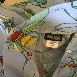 Retrolicious | Skirts | Retrolicious Insect Print Skirt Size 2x New ...